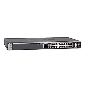 Netgear ProSAFE S3300-28X/28-Port Gigabit Stackable Smart Switch (GS728TX-100...