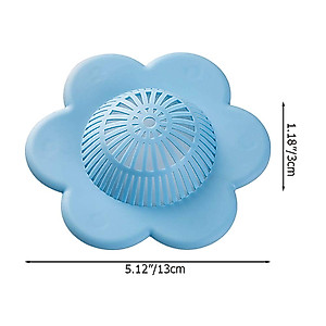 UMBWORLD Hair Catcher Silicone Hair Stopper Shower Drain Covers with Suction Cups Suit for Bathroom Bathtub and Kitchen 4 Pack