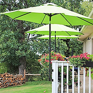 Patio Umbrella Holder, 2 Pcs Adjustable Outdoor Deck Umbrella Corner Mount,2.2'' Diameter in Heavy-Duty Umbrella Clip,Umbrella Base,Umbrella Clamp Mount for Wood Railing, Bracket Backyard or Garden