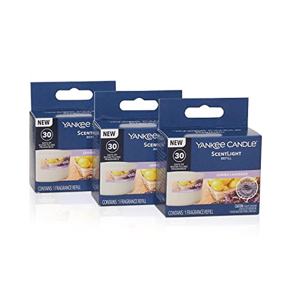 Yankee Candle Lemon Lavender ScentLight Refill 3-Pack, Purple