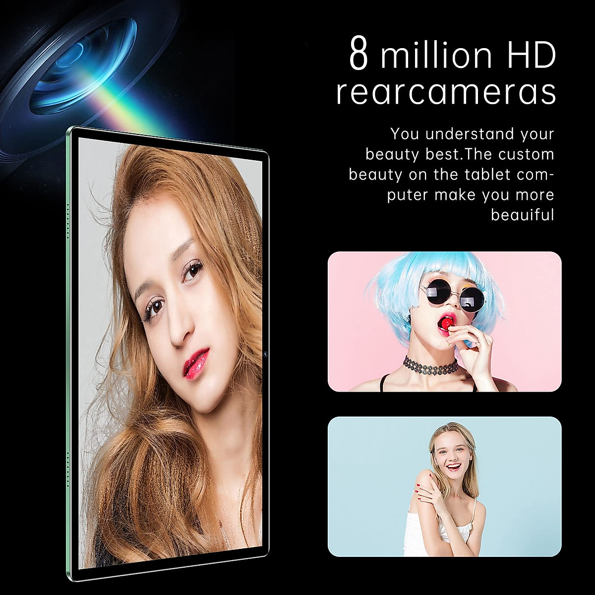 10.1In Tablet, 8 Core CPU and 256GB of Storage High Performance Computer,2.4 5GWiFi Dual Band 8MP 20MP Dual Camera Calling Tablet,1960x1080IPS Gaming Tablet for Android11