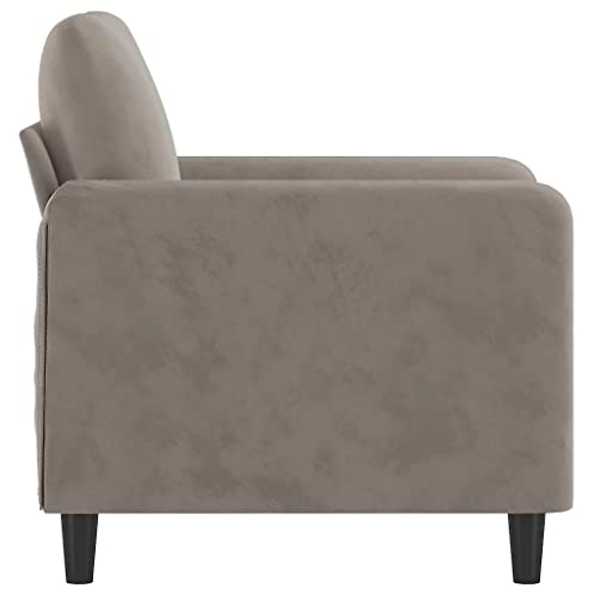 ULUYYUC Sofa Chair,Living Room Furniture Indoor Sofa Lounge Sofa Pull Out Couch with Armrests Suitable for Living Room Apartment Home Office Light Gray 23.6" Velvet