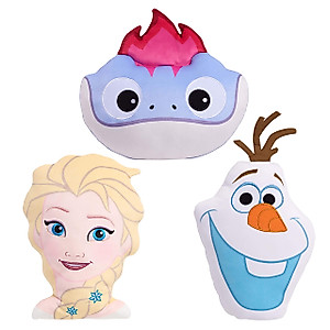 Disney Frozen 2 Character Head 16.5-Inch Plush Olaf, Soft Pillow Buddy Toy for Kids, Officially Licensed Kids Toys for Ages 2 Up by Just Play