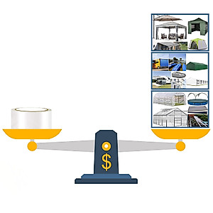 LANUCN Fabric Repair Tape,Waterproof Patch and Seal Tape,Clear Repair Tape for Tent Repair Tape,RV Awning Repair Tape,Duct Tape,Tarp Repair Tape and More…