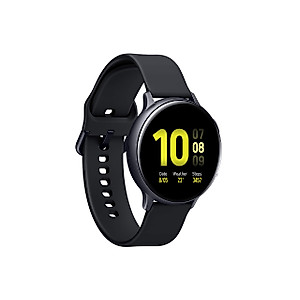Samsung Galaxy Watch Active2 - IP68 Water Resistant, Aluminum Bezel, GPS, Heart Rate, Fitness Bluetooth Smartwatch - International Version (R830 - 40mm, Aqua Black) (Renewed)