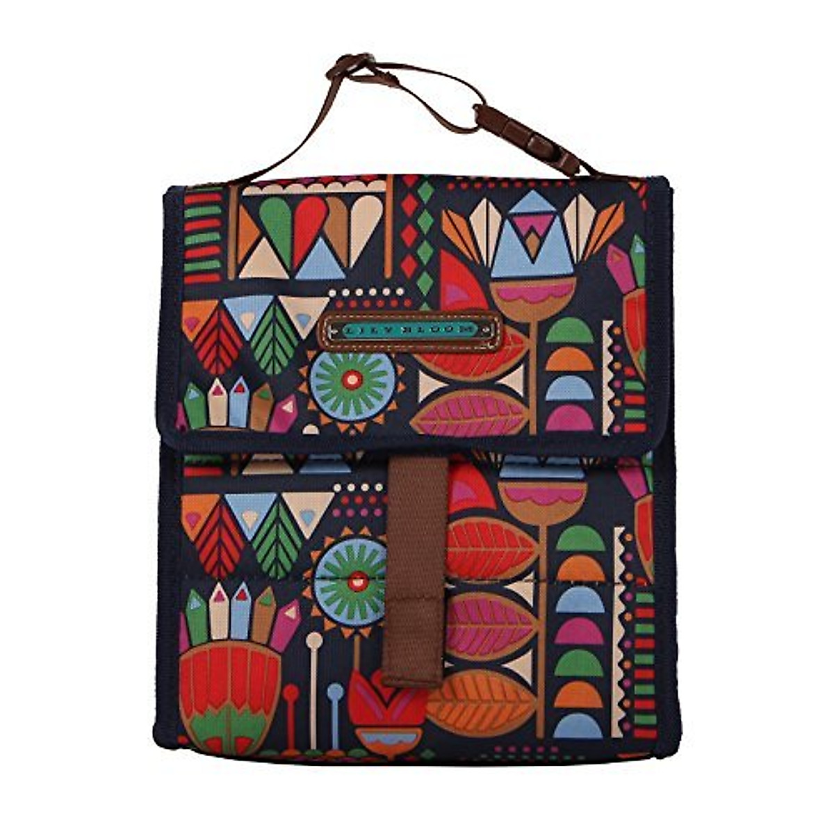 Lily Bloom Insulated Foldover Top Lunch Cooler/Tote Bag