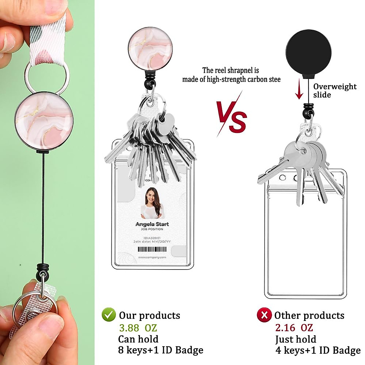 4 Pack Detachable lanyards for Cruise Ship Cards Cute Cruise Lanyards with Retractable Badge Reel and Waterproof ID Badge Holder