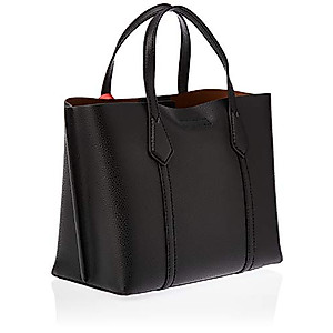 Tory Burch Women's Perry Small Triple Compartment Tote, Black, One Size