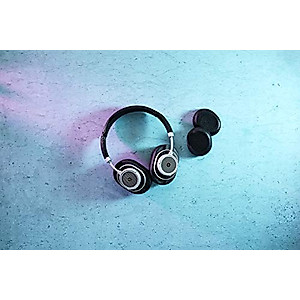 MASTER & DYNAMIC MW50+ Wireless Bluetooth Headphones - Premium Over-The-Ear Headphones - Noise Isolating - Studio & Recording Quality Headphones