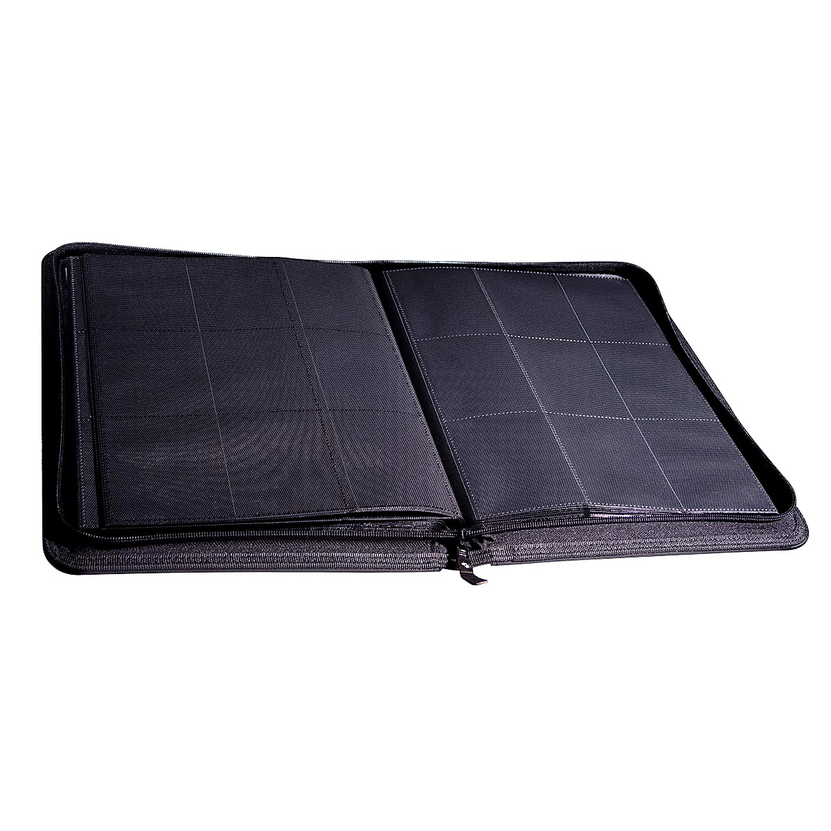 TopDeck 500 Card Ringless Zip Binder Pro - 9-Pocket Pages Side Load Sleeve TCG Storage Portfolio, Compatible with Pokemon, Yu-Gi-Oh, One Piece, MTG, Comic Trading Collectible Cards - Black