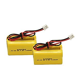 GLESOURCE (2 Pack)4.8v 1100mAh Compatible for MAG93NC487 BL93NC487 Lithonia ELB B006 Lithonia ELBB006 ELBCS06 ELB-CS06 Emergency/Exit Light Sign