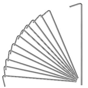 18 Pack Tent Stakes, Stakes for Outdoor Decorations, Tent Stakes Heavy Duty, Metal Stakes, Tent Garden Stakes for Gardening & Canopies, Outdoor Christmas Decorations