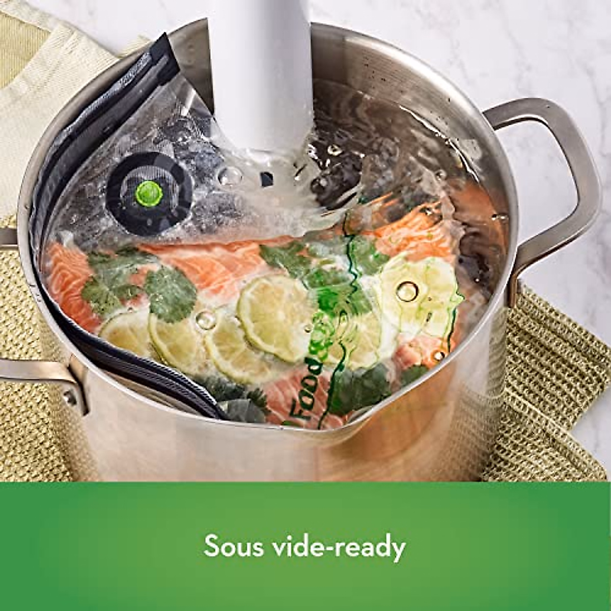 FoodSaver® Reusable Gallon Vacuum Zipper Bags, for Use with FoodSaver Handheld Vacuum Sealers, 8 Count