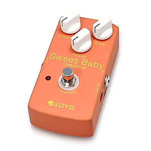 JOYO JF-36 Sweet Baby Low-Gain Overdrive Pedal Bundle with JP-02 DC 9V 18V Pedal Power Supply