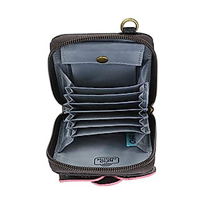 Cute-C - Credit Card Holder/Wallet Wristlet - Red Rose