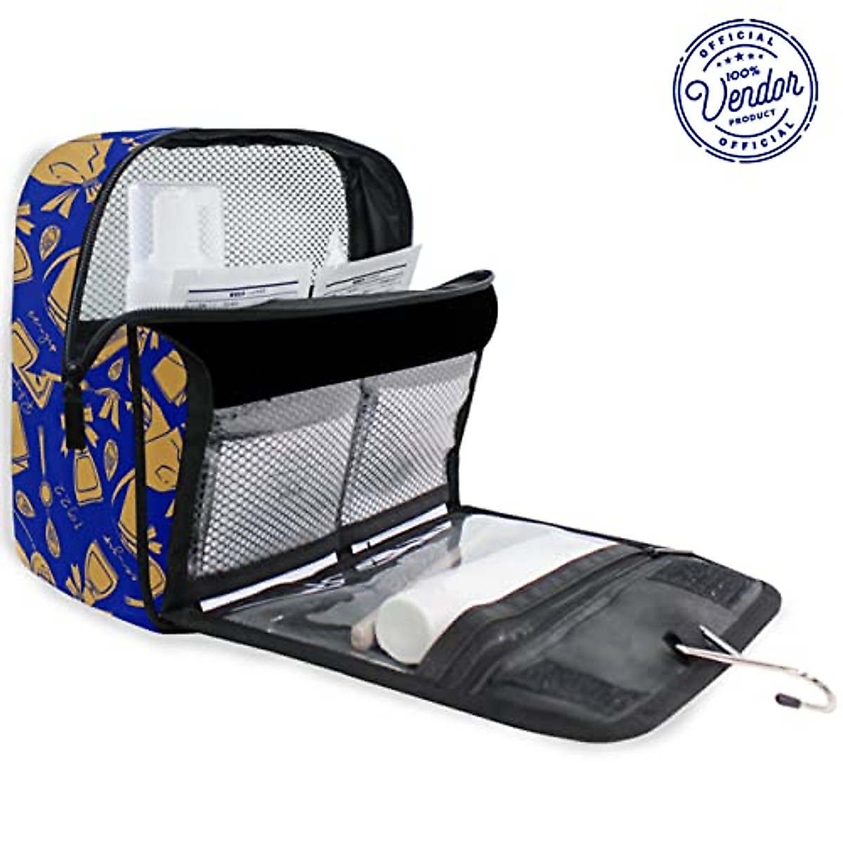 BBGreek Sigma Gamma Rho Official Vendor - Travel Toiletry Hanging Bag Organizer - Greek Letters - SGRho - Sorority Paraphernalia