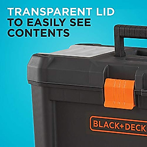 beyond by BLACK+DECKER Tool Box & Organizer, 16-Inch, 10-Compartment (BDST60096AEV)