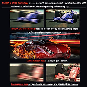 Acer Predator Gaming Monitor, 27inch 1440p IPS Ultra Widescreen 100% sRGB, NVIDIA G-SYNC, NVIDIAR ULMB, 144Hz Refresh Rate Overclock 165Hz, 4ms Response Time, w/HDMI Cable