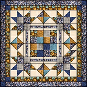 Quilt Kit Town Square Elegance/Lap Quilt/Pre Cut & Ready to Sew!!