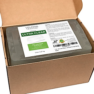 velona 5 LB - Ultra Clear Glycerin Soap Base Melt and Pour | Transparent Natural Bar for The Best Result for Soap Making