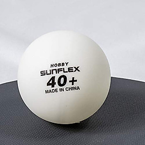Sunflex Hobby Table Tennis Balls Pack of 12 Ping Pong Balls - Plastic 40+ Table Tennis Recreational Training Balls - Available in Two Colors - White and Orange