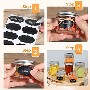 ComSaf Mini Mason Jars 4oz - 8 Pack, Regular Mouth Mason Jar with Lids and Seal Bands, Small Glass Canning Jar for Spice, Jam, Honey, Jelly, Dessert, Shower Wedding Favors, DIY Candles Decor