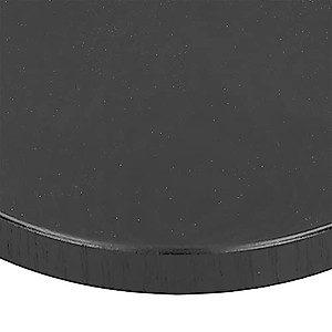Round Wooden Food Fruit Serving Tray,Round Wooden Tray, Non Slip Wooden Plate Tea Food Service Plate for Home Kitchen Hotel Use, Black, 24cm 27cm 30cm (30cm)