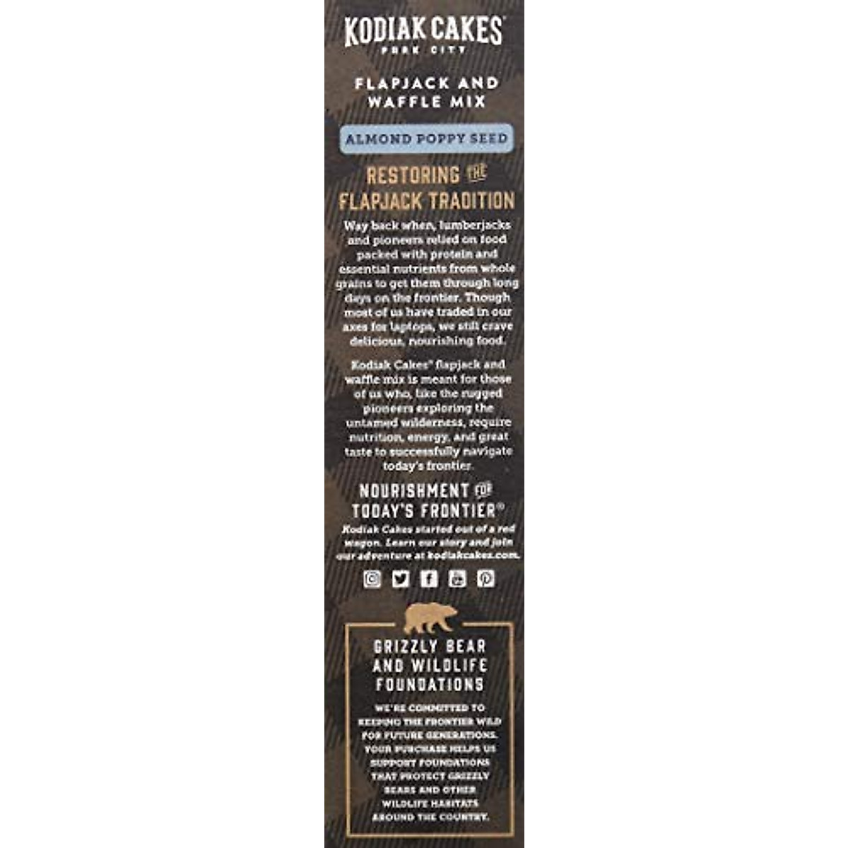 Kodiak Power Cakes, Pancake & Waffle Mix, Almond Poppyseed, High Protein,100% Whole Grains (Pack of 1)
