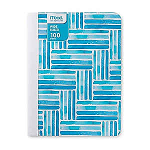 Mead Composition Books/Notebooks, Wide Ruled Paper Composition Notebook, 100 Sheets (200 Pages), Fashion Designs - (6 Pack)