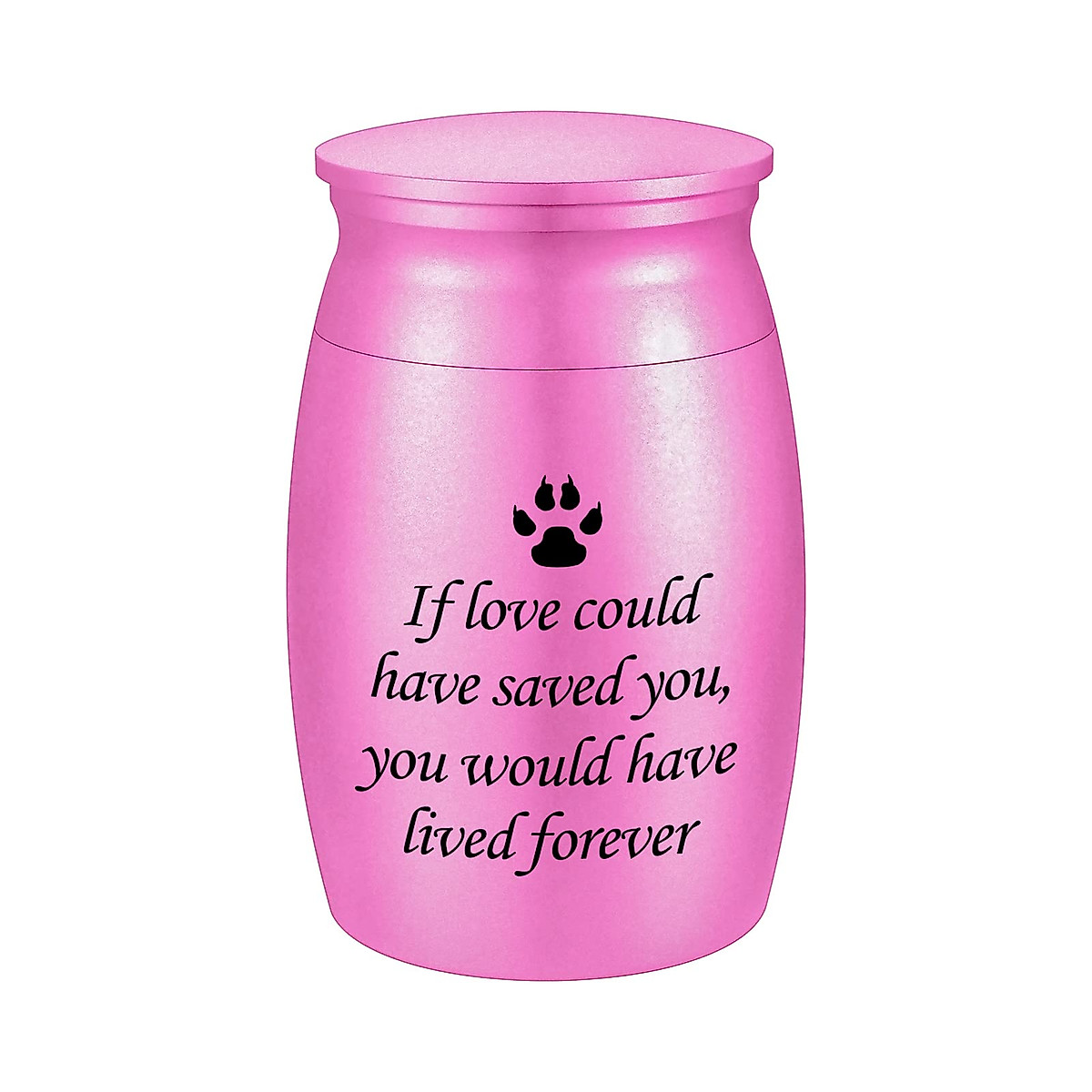 3 Inches Small Keepsake Urn for Pet Dog Ashes Aluminum Mini Cremation Urns for Dog Cat Memorial Ashes Urn for Sharing Fur Friend Ashes