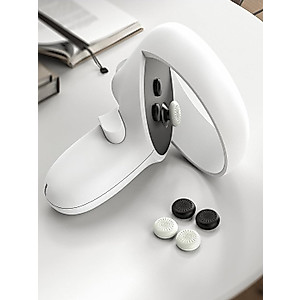 Analog Joystick Repair Kit for Oculus Quest 2 Controller/Meta Quest 2 Controller - Quest 2 Controller Replacement: 4 Joysticks, T5 Screwdriver, Tweezer, Pry Tool, 4 Protective Caps for Oculus 2