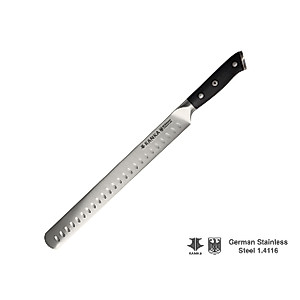 KANKA 12 inch Slicing Carving Knife - Ultra Sharp 1.4116 German Stainless Steel. Premium G10 Hamdle. Gift Box Included