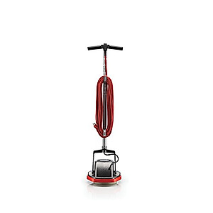 Oreck Commercial Orbiter Hard Floor Cleaner Machine ,Multi-Purpose Hardwood Wood Laminate Carpet Tile Concrete Grout Marble Floor Cleaning, 50-Foot Long Cord, ORB550MC, Gray/Red