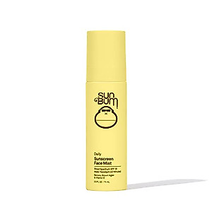 Sun Bum Skin Care SPF 30 Daily Sunscreen Face Mist | Vegan and Reef Friendly (Octinoxate & Oxybenzone Free) Broad Spectrum UVA/UVB Facial Sunscreen Spray with Vitamin E | 2.5 Fl oz