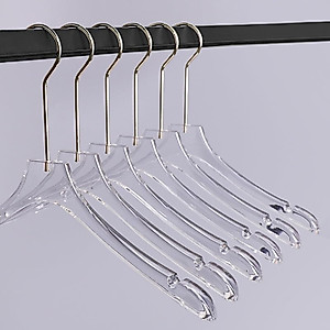 ZHYHSM-111 Acrylic Clothes Rack Clothing Store Display Clothes Rack Crystal Acrylic Hanging Clothes Racks