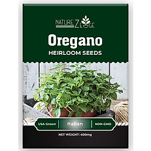 5 Herb Seeds Variety Kit, Oregano, Cilantro, Parsley, Basil, Chives