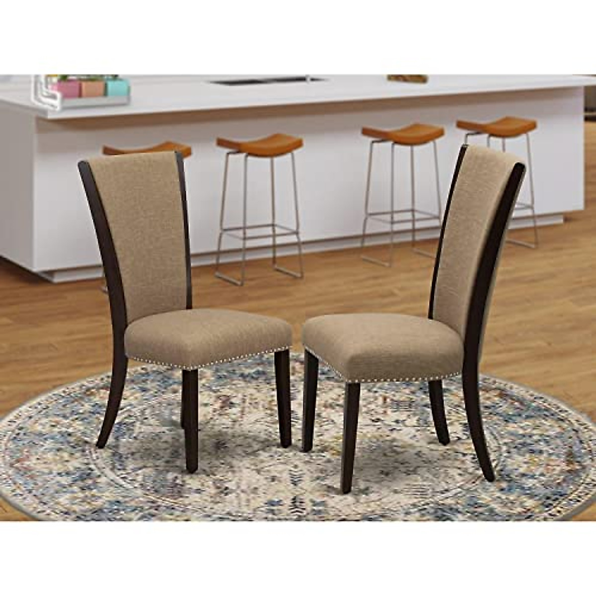 East West Furniture VEP3T47 Dining Chairs, Regular