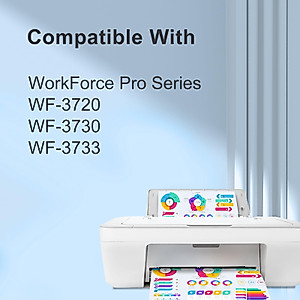 TEINO Remanufactured Ink Cartridge Replacement for Epson 702 702XL T702 T702XL use with Epson Workforce Pro WF-3720 WF-3730 WF-3733 (Black, 2-Pack)