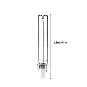 coospider-repta 2 pcs 9 WATT UV UVC PL-S9/TUV G23 Base Replacement UV Light Bulb for Outdoor Pond Clarifier Compatible with JUP-01 UVE9 CF400 CF500 UVCP-9 UV Light for Aquarium