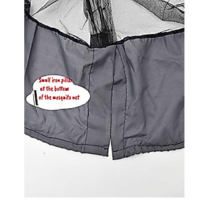 ALWOA Patio Umbrella Netting,Polyester Mesh Screen with Zipper Enclosure - Patio Umbrella Netting for Porch Canopy Set Screen House Works Outdoor Garden Umbrella Table Parasol Cover