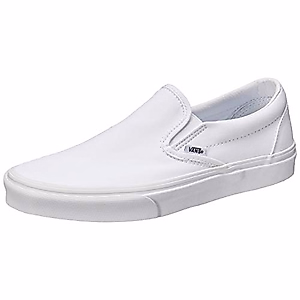Vans Classic Slip On, True White, 9 B(M) US Women's / 7.5 D(M) US Men's