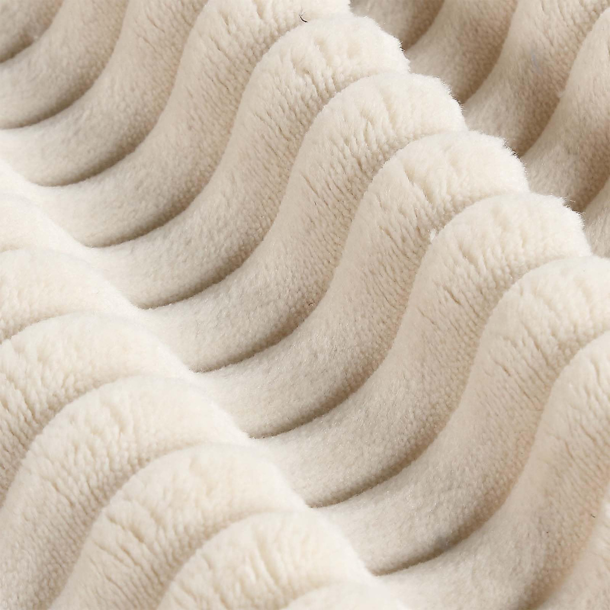 Chaise Lounge Chair Indoor, 43.3 Inch Comfy Corduroy Sectional Cloud Couch, Upholstered Single Sofa w/Movable Ottoman for Living Room, Bedroom, Apartment, Beige