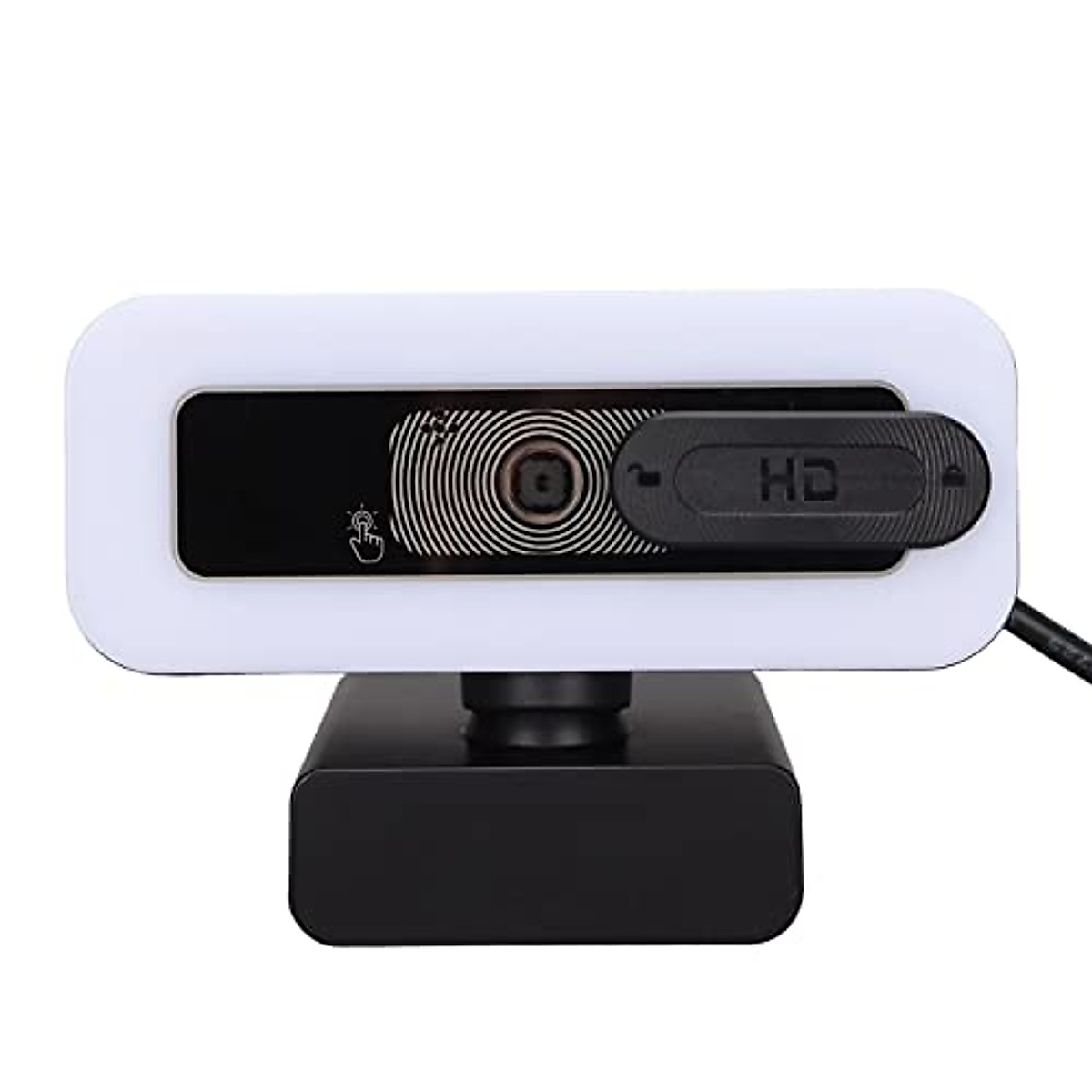 Webcam, Lighting Adjustment Autofocus Built in Microphone USB Web Computer Camera with Cover for Teaching Video Conferencing Plug and Play Hd Webcam for Pc Mac Laptop Desktop
