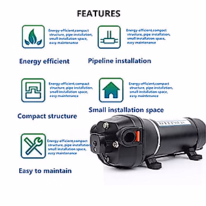 MAXECO-110V 40PSI Water Diaphragm Pump Self Priming 4.5GPM 17LPM-Water Pressure Booster Pump Sprayer for Home/Misting/Caravan/RV/Boat/Marine