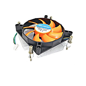 HIGH POWER® LGA-115x-mITX 1U Low-Profile Quiet 80mm Intel LGA 1150 1151 1155 1156 CPU Cooling Fan Mini ITX Micro ATX mITX PC i5 i7 Processor Cooler