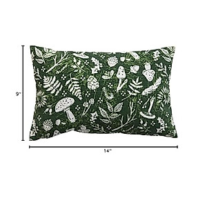 Creative Co-Op Embroidered Cotton Slob Lumbar Pillow