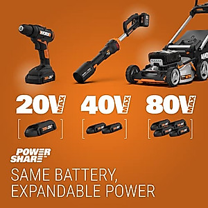 Worx 20V GT 3.0 + Turbine Blower + Hedge Trimmer (Batteries & Charger Included)