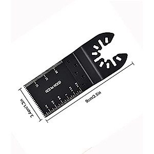 100 Pcs Oscillating Tool Blades, Professional Universal Oscillating Saw Blades, Wood Multitool Blades, Quick Release Durable Oscillating Tool, Oscillating Tool Blades Fit All Models(SH)