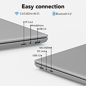 ApoloSign Laptop Computer, 15.6 Inch Windows 11 Laptops with 12GB RAM 512GB SSD, Intel Celeron N5095(Up to 2.8GHz), FHD IPS Display, Mini HDMI, Webcam, Dual Wi-Fi, Bluetooth 4.2 (2023 New)
