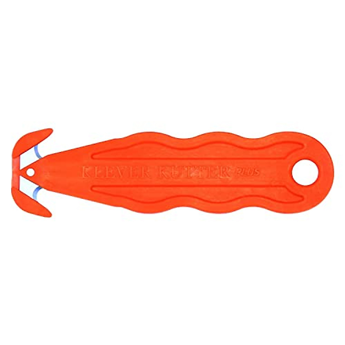 Klever Kutter PLUS Safety Cutter, Carbon Steel Blade, Disposable Package Opener, Utility Knife Cuts Boxes, Film, Tape and More, Orange, 20/pk (PLS-100G)